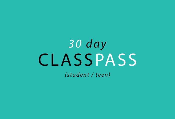 30 Day Class Pass (student/teen) - Aubrey Worek - Exercise Physiologist